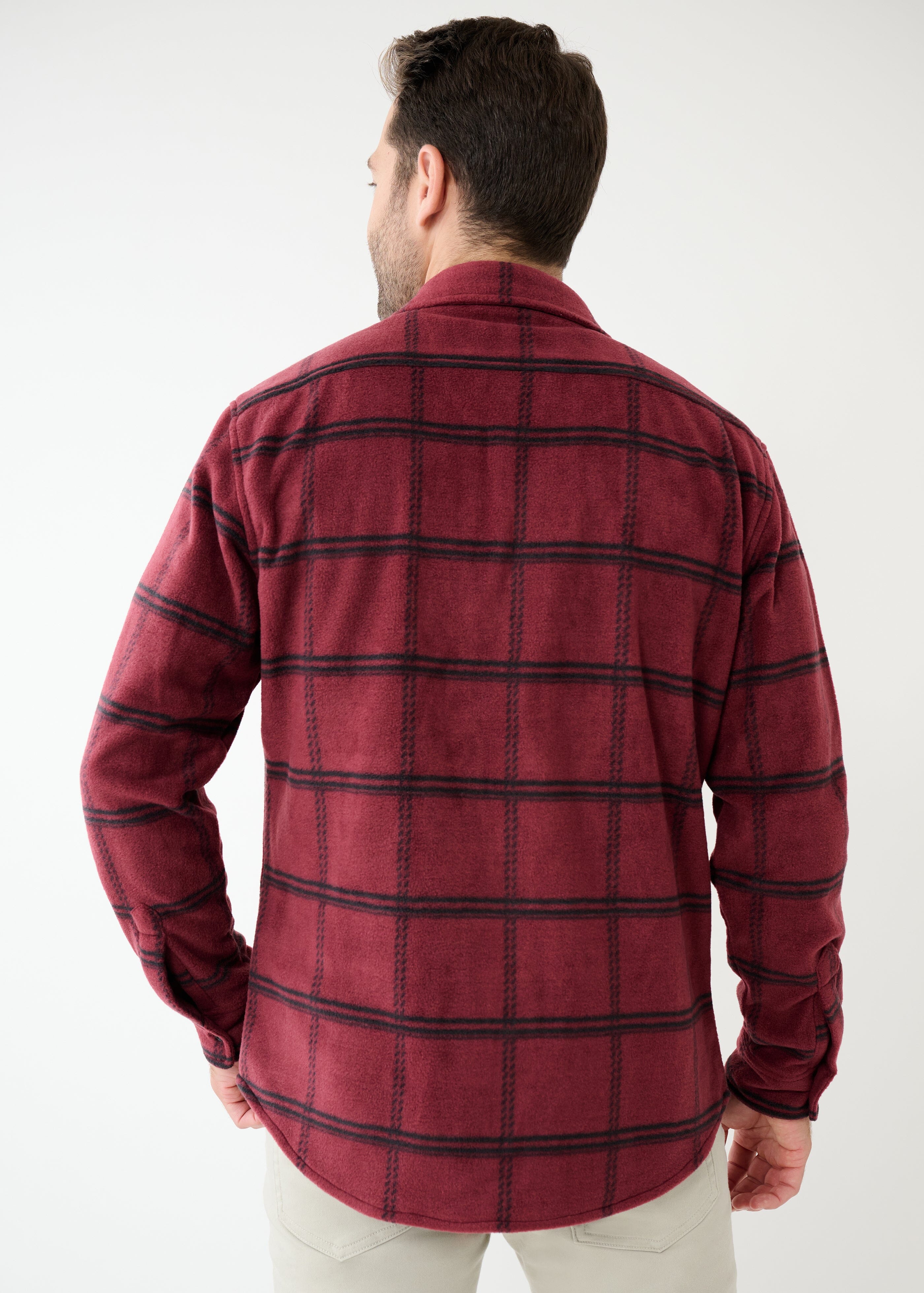 Sunday Shirt Jacket | Burgundy Check – Swet Tailor