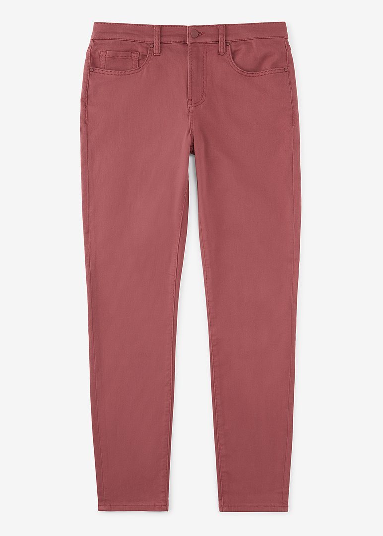 Pale Red Slim Fit Pants for Men | Swet Tailor®